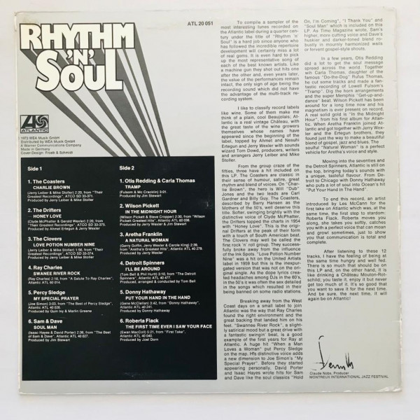 Various - Rhythm 'N' Soul - 25 - The Atlantic Years - Hits - LP Vinyl PH