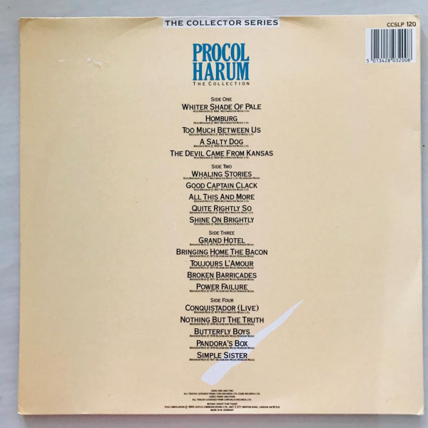 Procol Harum - The Collection - 2 LP Vinyl Piringan Hitam PH