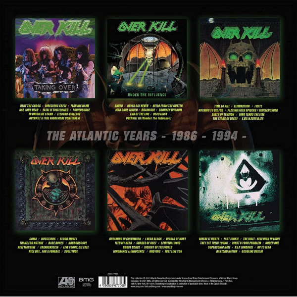 Overkill - The Atlantic Years (1986 - 1994) - 6 LP Vinyl PH Box Set