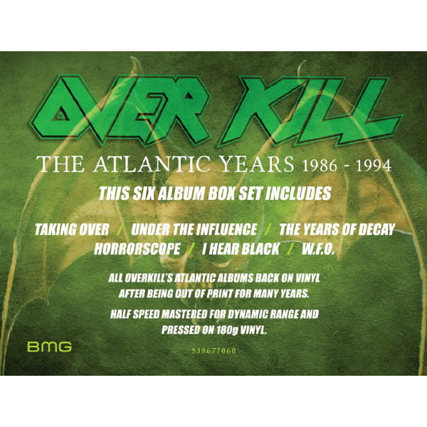Overkill - The Atlantic Years (1986 - 1994) - 6 LP Vinyl PH Box Set