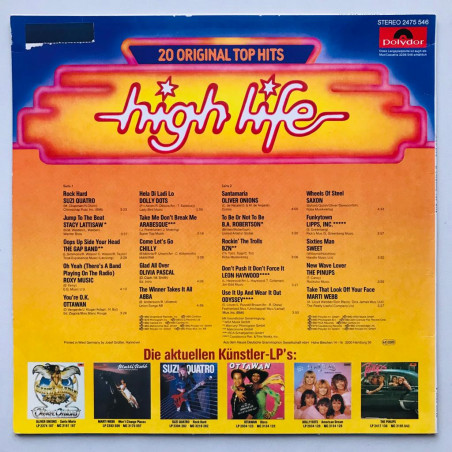 Various - High Life - 20 Original Top Hits - LP Vinyl PH
