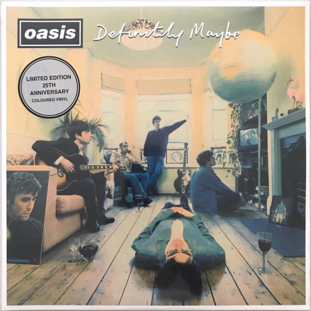 Oasis - Definitely Maybe - 2 Silver LP Vinyl Piringan Hitam PH