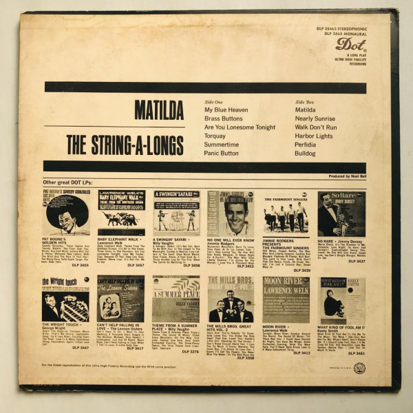 String-A-Longs, The - Matilda - LP Vinyl Piringan Hitam PH