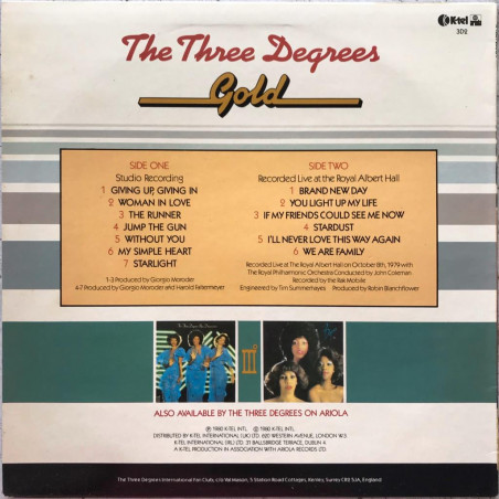 Three Degrees, The - Gold - LP Vinyl Piringan Hitam PH