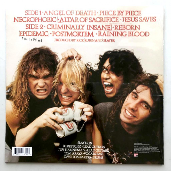 Slayer - Reign In Blood - LP Vinyl Piringan Hitam PH 180 Gram