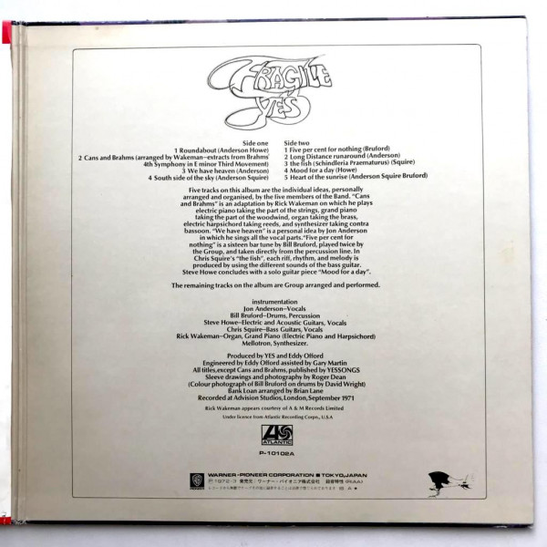 Yes - Fragile - LP Vinyl Piringan Hitam PH