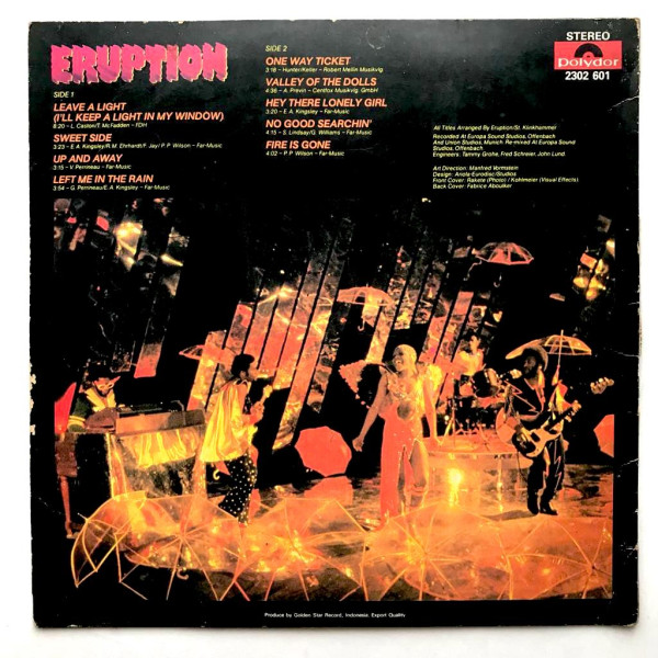Eruption - Leave A Light - LP Vinyl Piringan Hitam PH