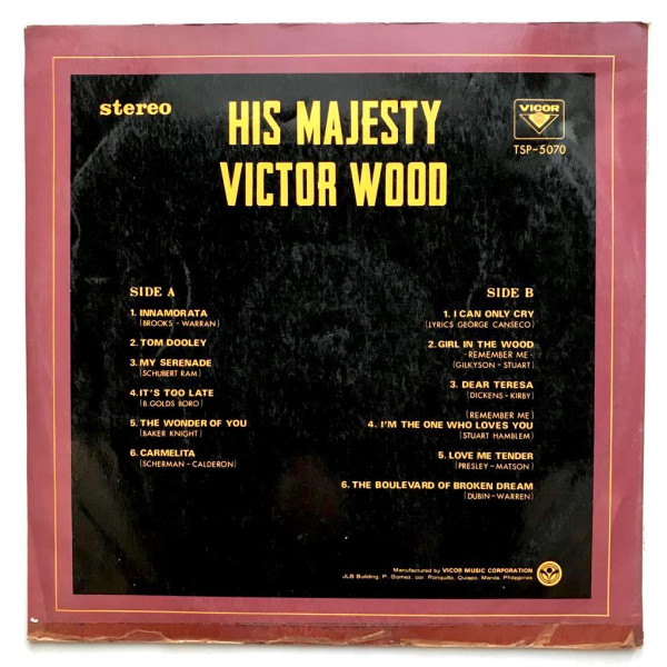Victor Wood - His Majesty - LP Vinyl Piringan Hitam PH