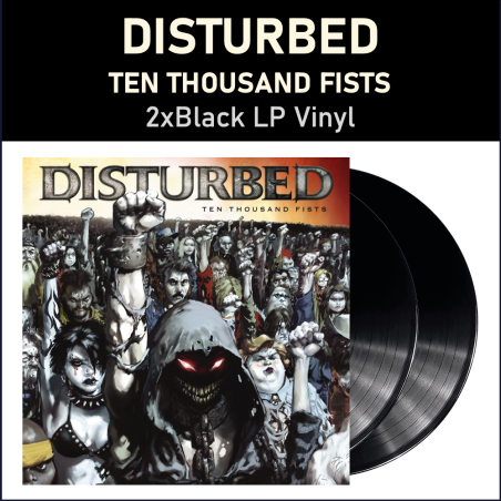 Disturbed - Ten Thousand Fists - 2 LP Vinyl Piringan Hitam PH