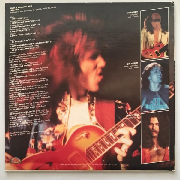 Triumph - Rock & Roll Machine - LP Vinyl Piringan Hitam PH