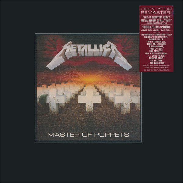 Metallica - Master Of Puppets - Boxset,10 CD / 2 DVD / 3 LP / 1 Cassette