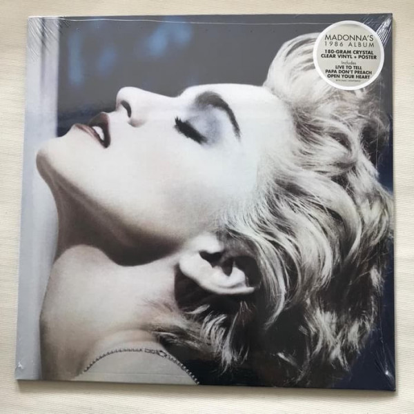 Madonna - True Blue - Crystal Clear LP Vinyl PH 180 Gram