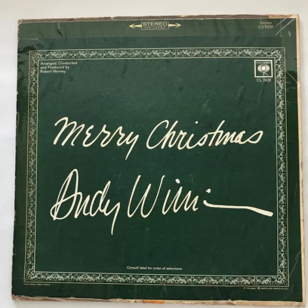 Andy Williams - Merry Christmas - LP Vinyl Piringan Hitam PH