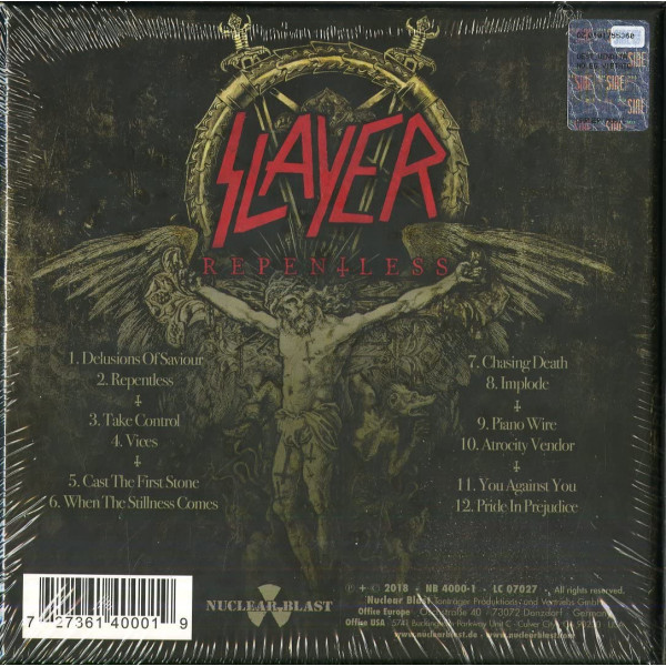 Slayer - Repentless - 6 x 6.66" Vinyl Piringan Hitam PH