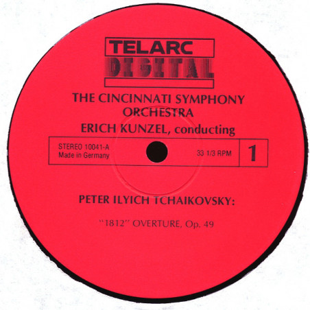 Erich Kunzel - Tchaikovsky 1812 - Telarc LP Vinyl Piringan Hitam PH