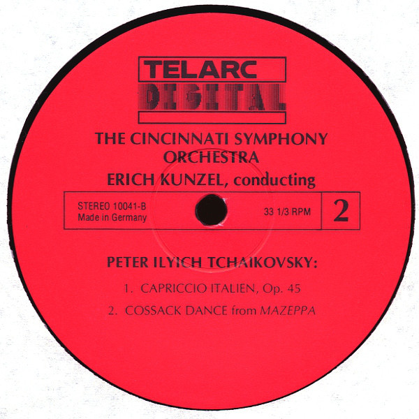 Erich Kunzel - Tchaikovsky 1812 - Telarc LP Vinyl Piringan Hitam PH