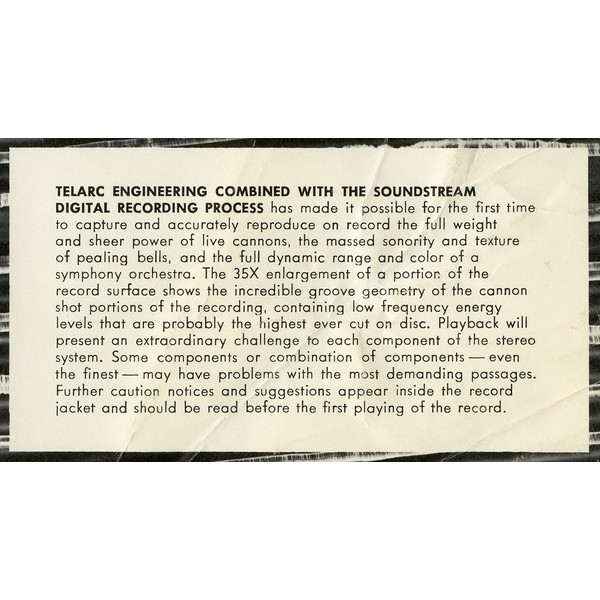 Erich Kunzel - Tchaikovsky 1812 - Telarc LP Vinyl Piringan Hitam PH