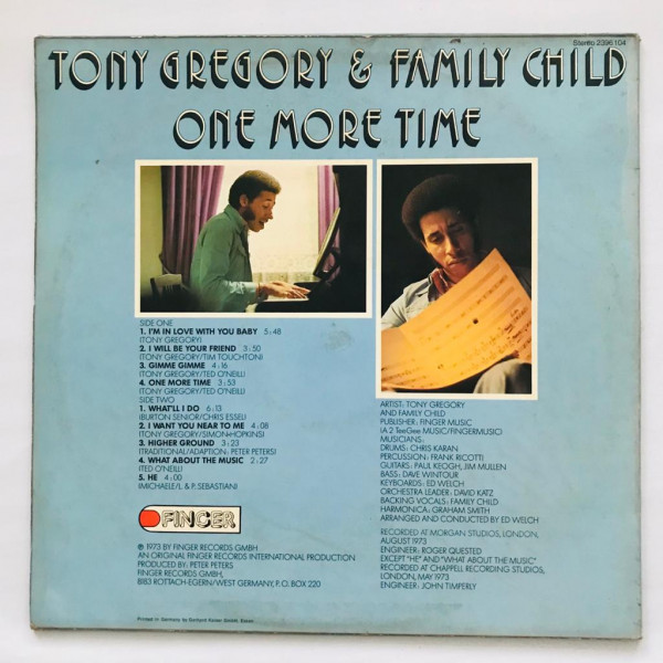 Tony Gregory & Family Child - One More Time - LP Vinyl PH