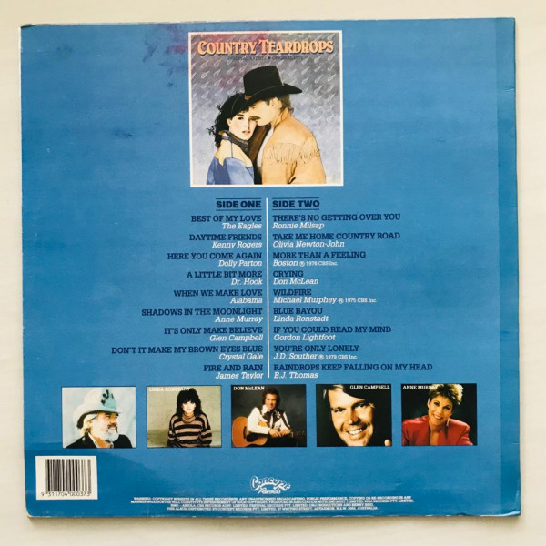 Various - Country Teardrops - Hits - LP Vinyl Piringan Hitam PH